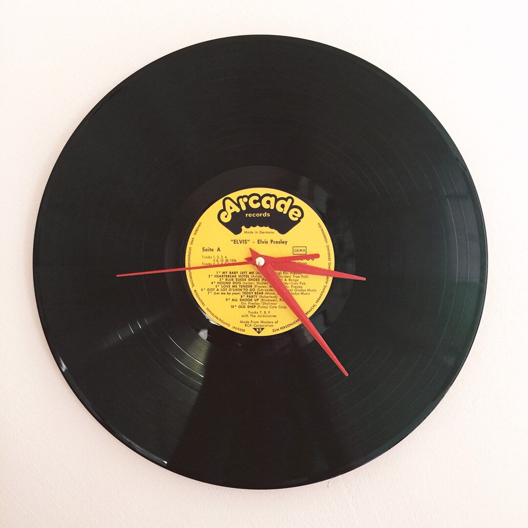 Record Clock / Vinyl Record Clock / Vintage Record Clock - Etsy
