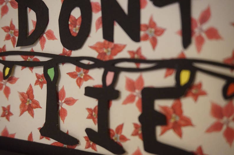 Stranger Things Inspired Hand Cut Framed Paper Cut Art - Etsy