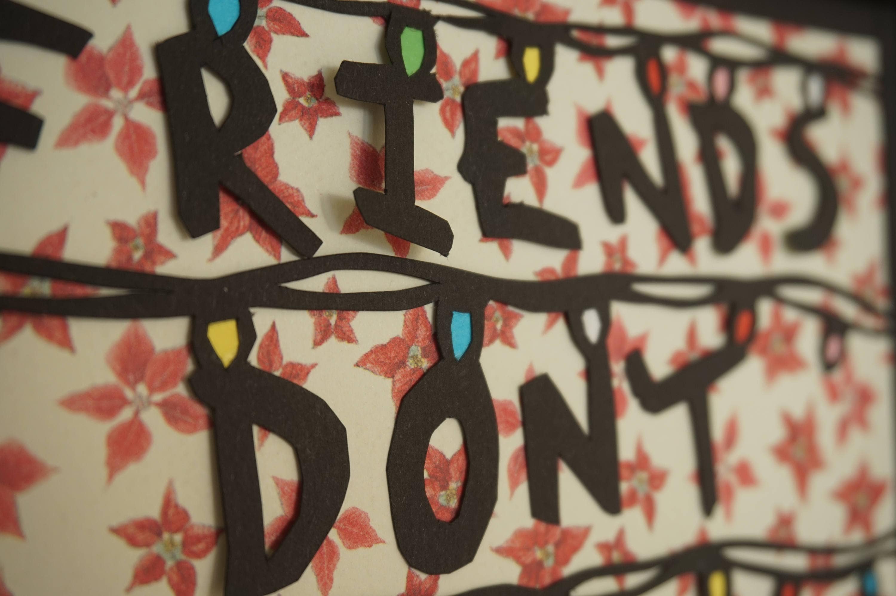 Stranger Things Inspired Hand Cut Framed Paper Cut Art - Etsy