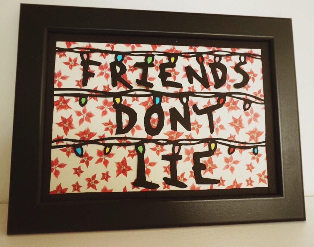 Stranger Things Inspired Hand Cut Framed Paper Cut Art - Etsy