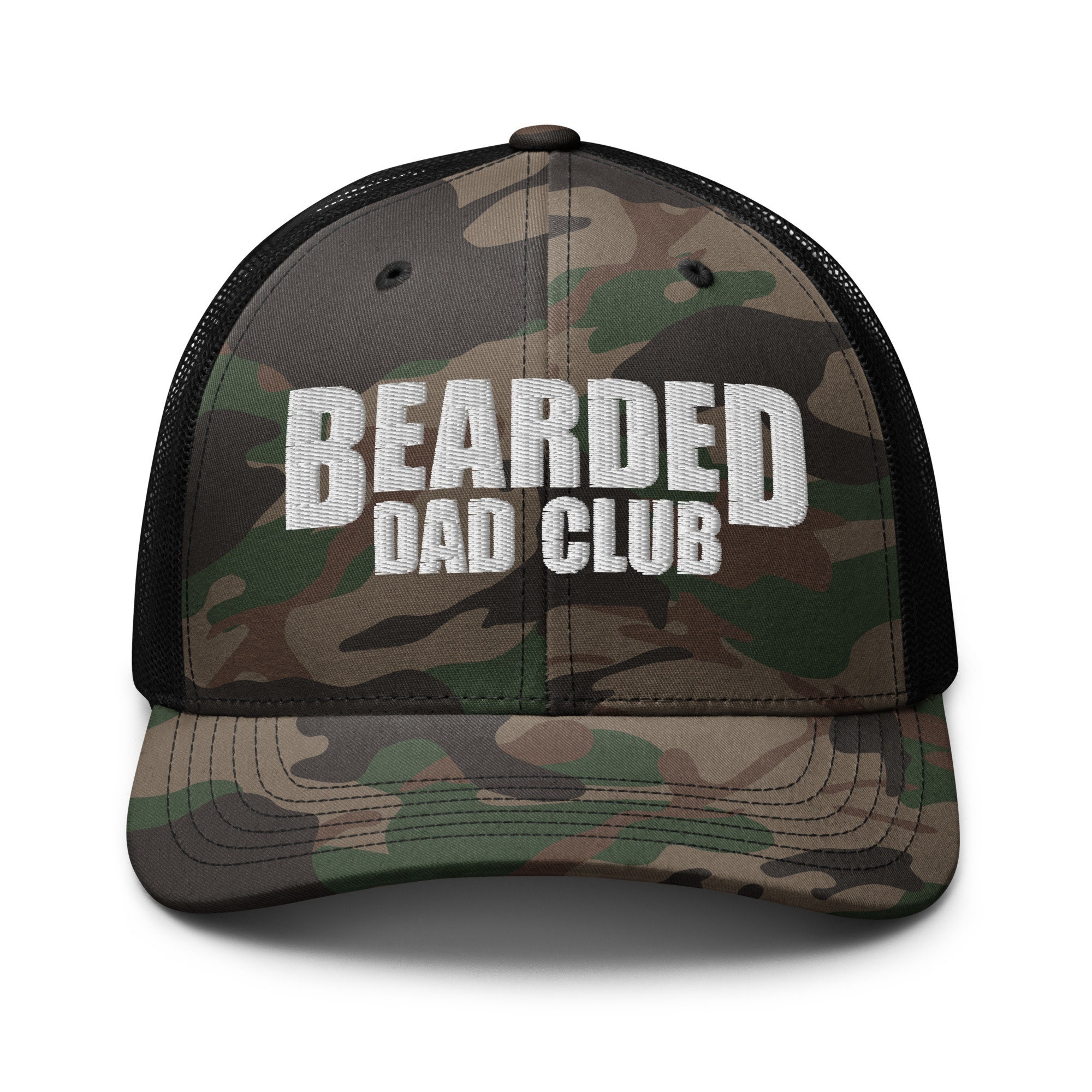 Bearded Dad Club Logo | Camo Hunting Trucker Hat - Etsy