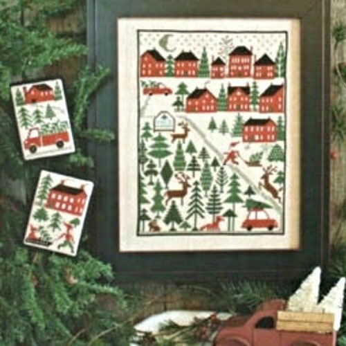 The Prairie Schooler HAPPY CHRISTMAS Counted Cross Stitch - Etsy