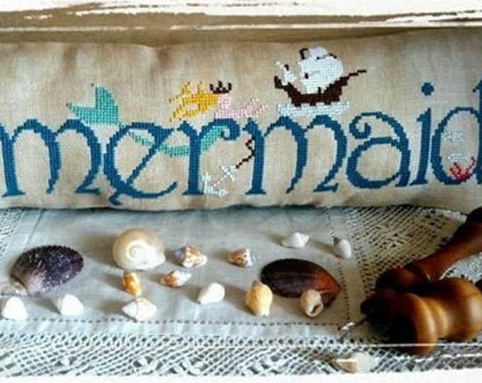 ROVARIS "mermaid" Counted Cross Stitch Pattern (includes Silver Mermaid ...