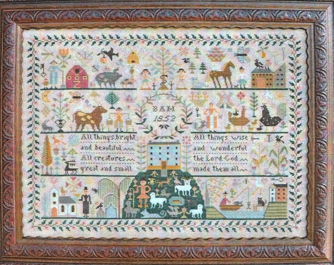 BARBARA ANA DESIGNS "all Creatures Great and Small" Counted Cross ...