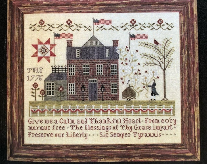 PLUM STREET SAMPLERS american Sampler Counted Cross Stitch Pattern ...