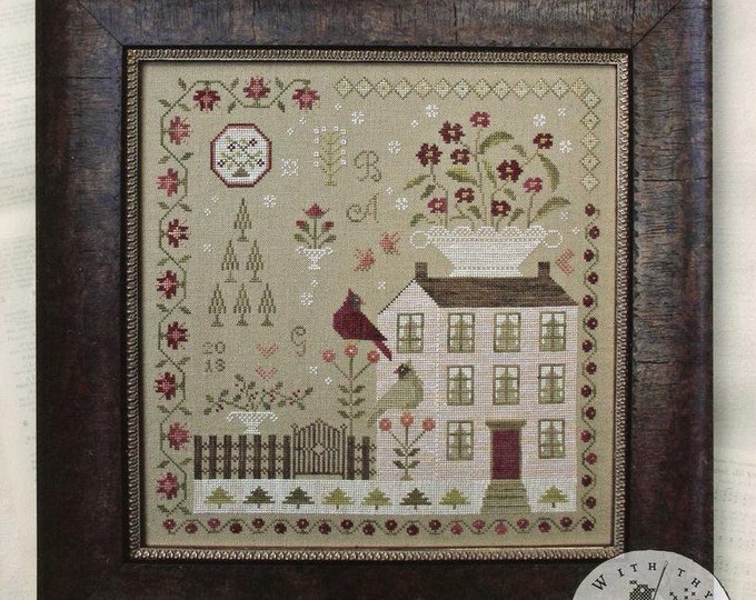 WITH THY NEEDLE & Thread "winter Rose Manor" • Cross Stitch Pattern ...