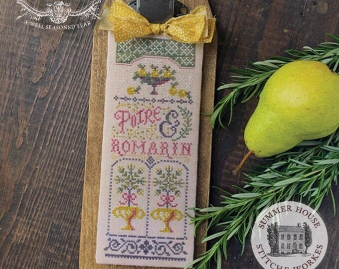 Poire Et Romarin the French Kitchen Summer House Stitch Workes pear ...
