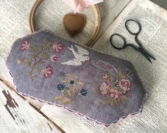 STACY NASH DESIGNS pretty in Pink Pinkeep Counted Cross Stitch Pattern, Chart, Nashville Market ...