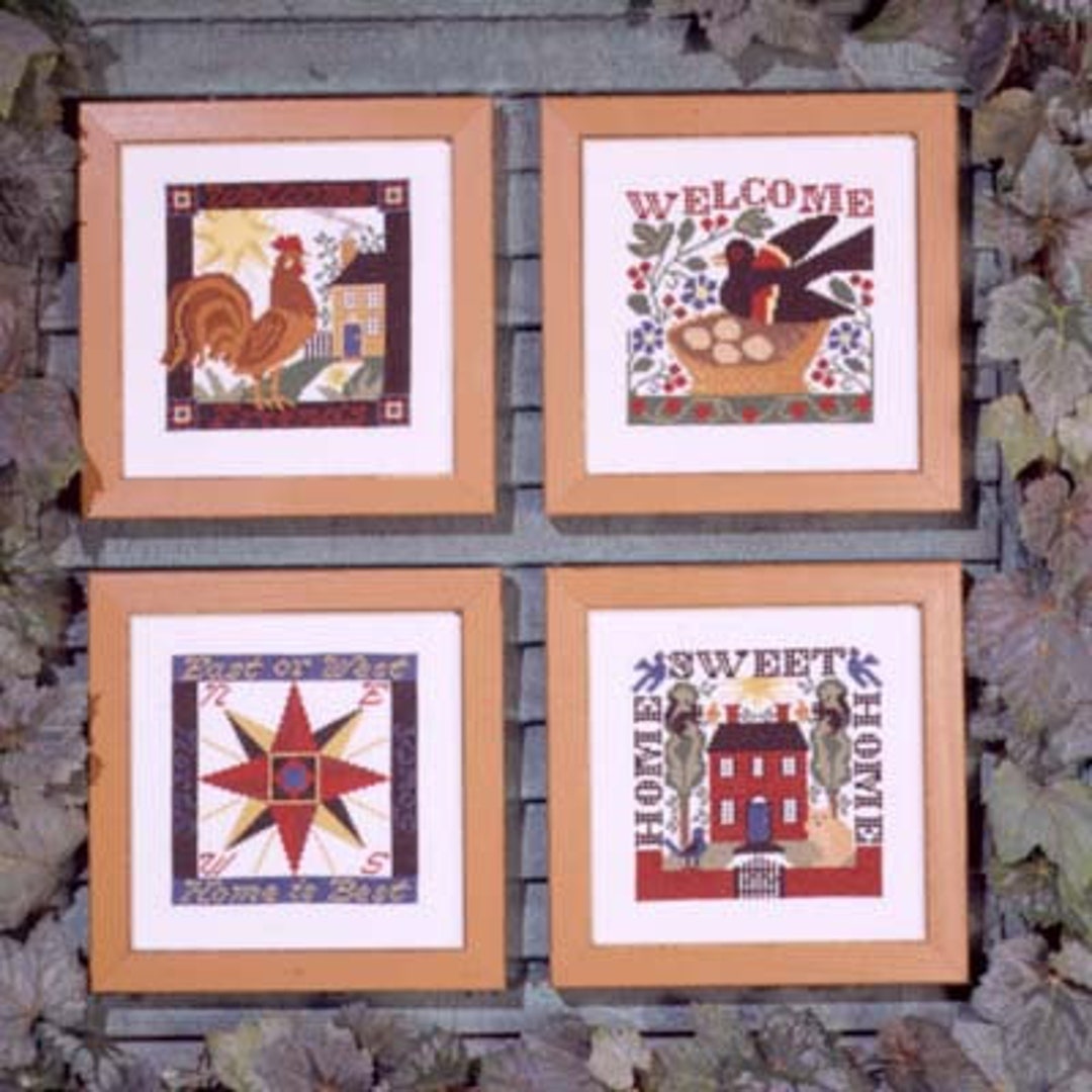 The Prairie Schooler "welcome Home" Counted Cross Stitch Pattern, Home ...