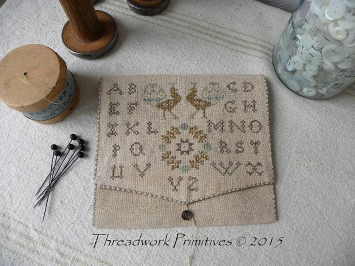 THREADWORK PRIMITIVES wynter Peacocks Counted - Etsy