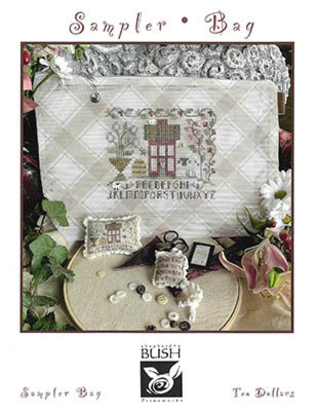 SHEPHERD'S BUSH PRINTWORKS "sampler Bag" Cross Stitch Pattern, Chart ...