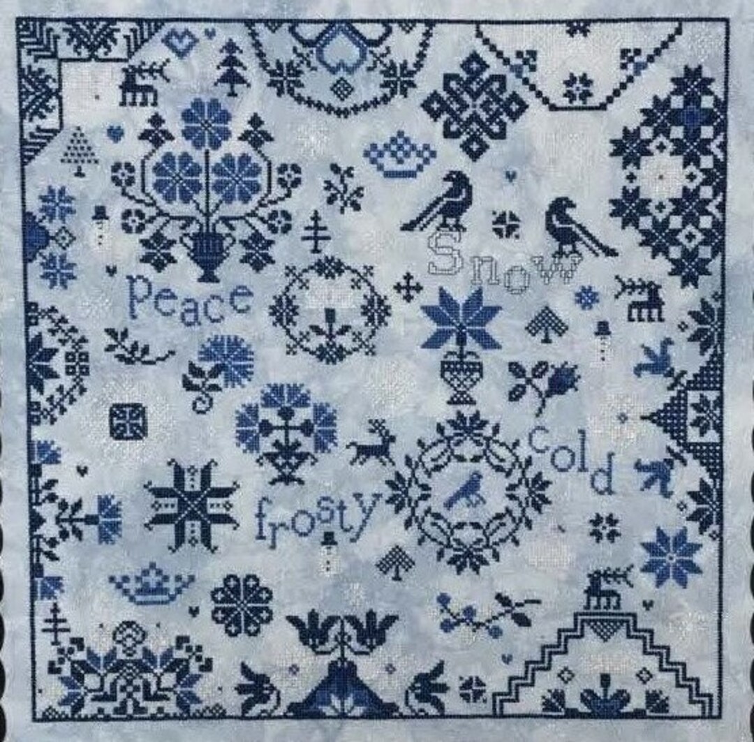 PRAISEWORTHY STITCHES "simple Gifts - Snow" Counted Cross Stitch ...