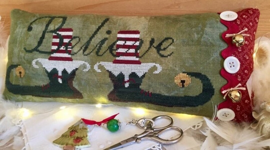 ROVARIS "believe" Counted Cross Stitch Pattern Plus Gold BELL is ...
