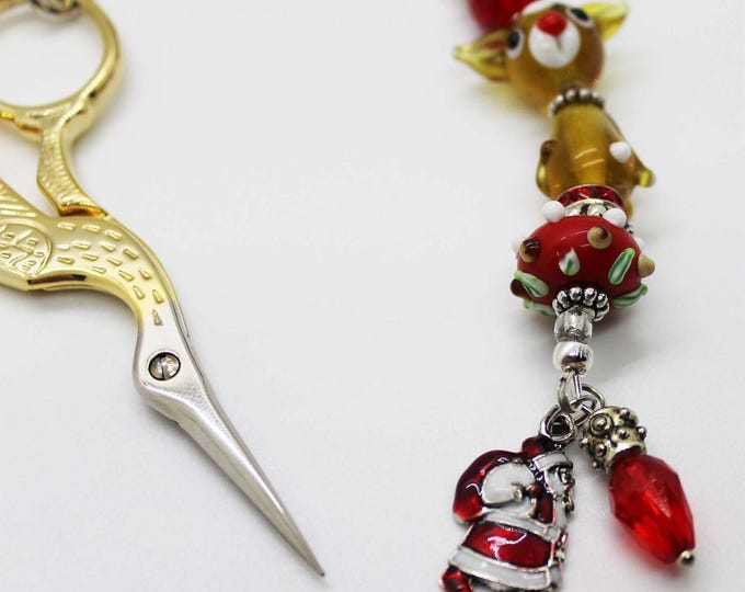 Kelly Clark Studio ~ Rudolph Scissor Fob, Scissor Find, Lanyard Fob ...