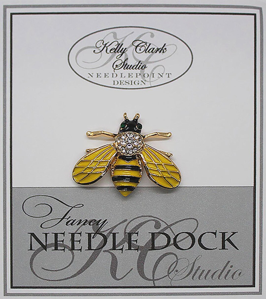 Kelly Clark Studio ~ Yellow Bumble Bee Needle Minder, Needle Dock ...