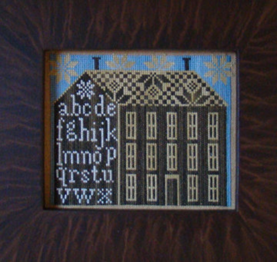 CARRIAGE HOUSE SAMPLINGS "big Brown House" Counted Cross Stitch Pattern ...
