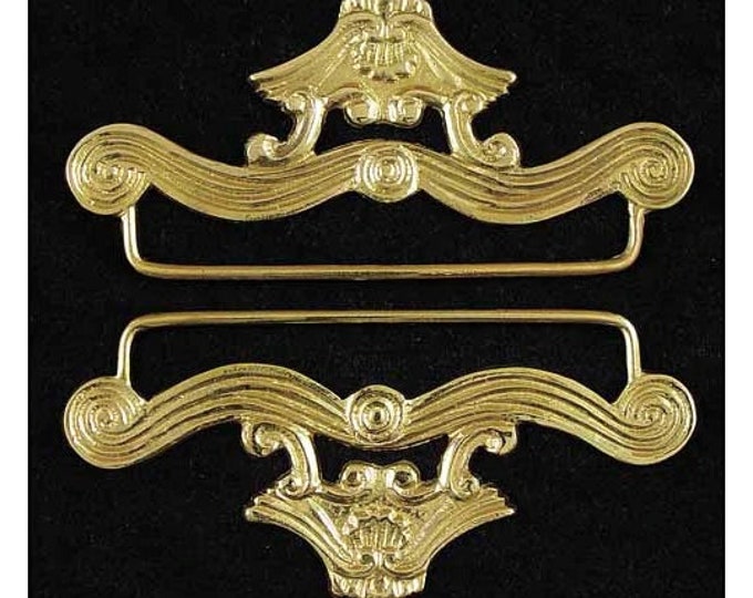 YARN TREE Cast Brass Bell Pull Hardware 6 1/4 Bellpull Sold as a Pair ...