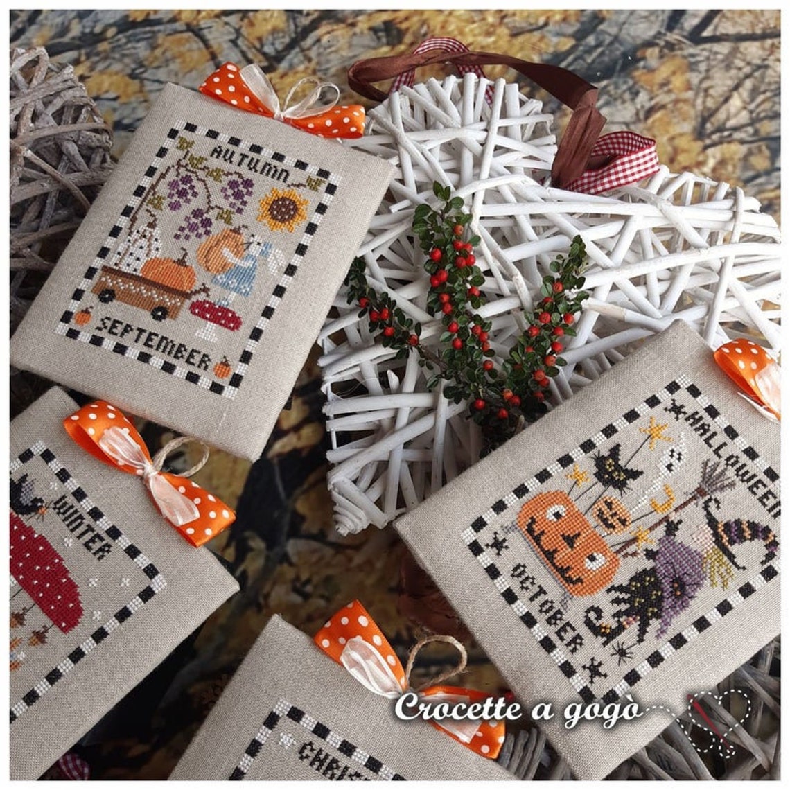 Crocette A Gogo • "calendar - Part 3 • Counted Cross Stitch Pattern • 4 ...