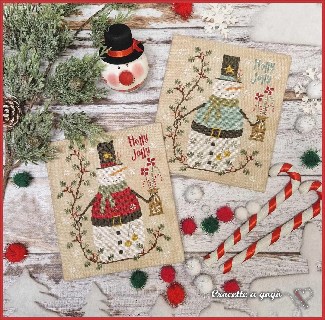 Crocette A Gogo • "holly Jolly" • Counted Cross Stitch Pattern • Winter ...