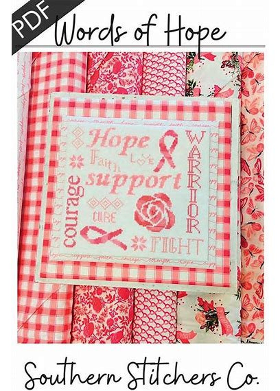 SOUTHERN STITCHERS CO. "words of Hope" Counted Cross Stitch Pattern ...