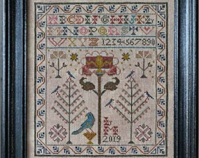 WITH THY NEEDLE & Thread "brick House Sampler" • Counted Cross Stitch ...