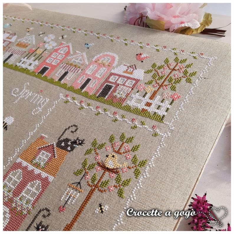 CROCETTE A GOGO "spring in the City" • Counted Cross Stitch Pattern ...