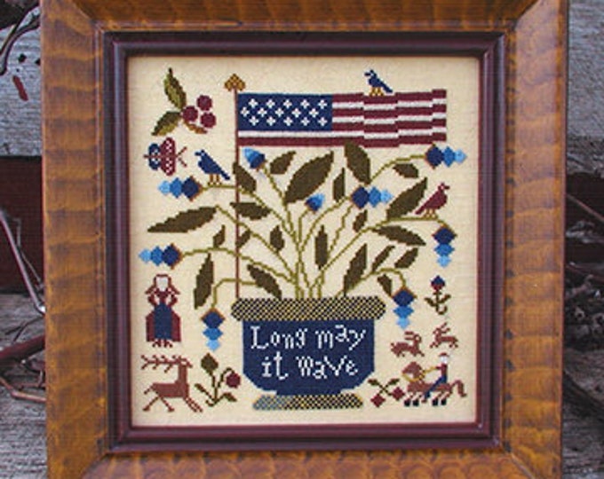 CHESSIE & ME "grande Olde Flag Sampler" Counted Cross Stitch Pattern ...