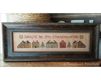 STACY NASH PRIMITIVES winter Beekeeper Thread Board Counted Cross Stitch Pattern, Chart, Pattern ...