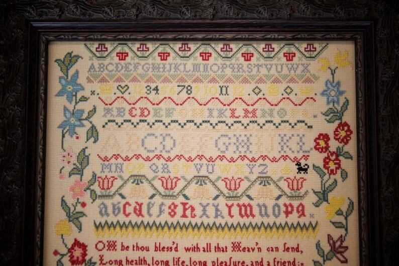 Hands Across the Sea Samplers "sarah Reymes 1770" Counted Cross Stitch ...
