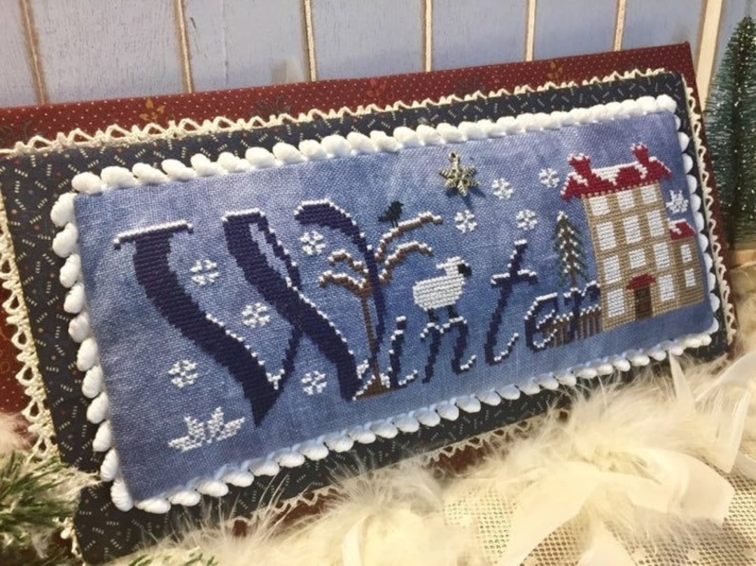 ROVARIS "winter" Counted Cross Stitch Pattern Plus Charm is Included ...