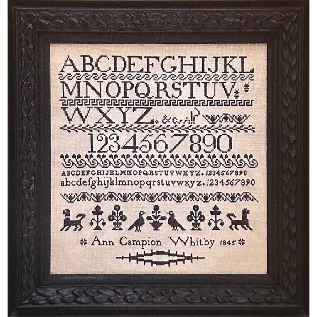 Hands Across the Sea Samplers "ann Campion" Counted Cross Stitch ...