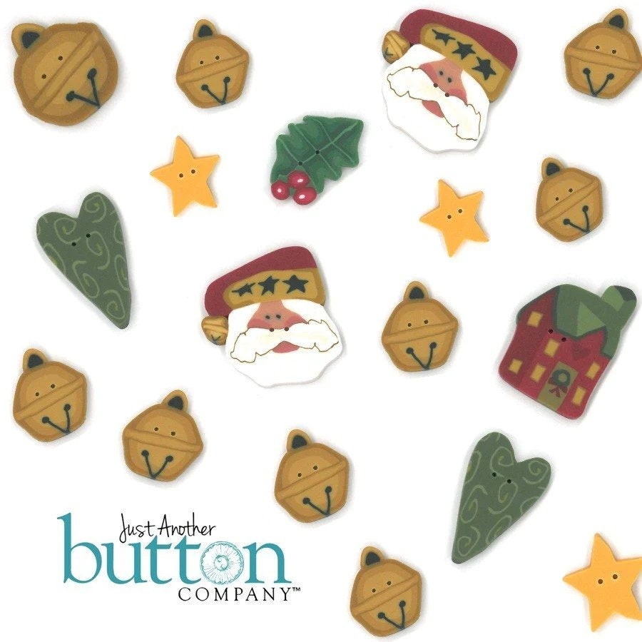 JUST ANOTHER BUTTON Company "buttons - Jhappy Holidays to You" Pre ...