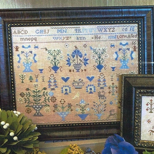 Counted Cross Stitch Pattern One Heart Sampler Reproduction - Etsy