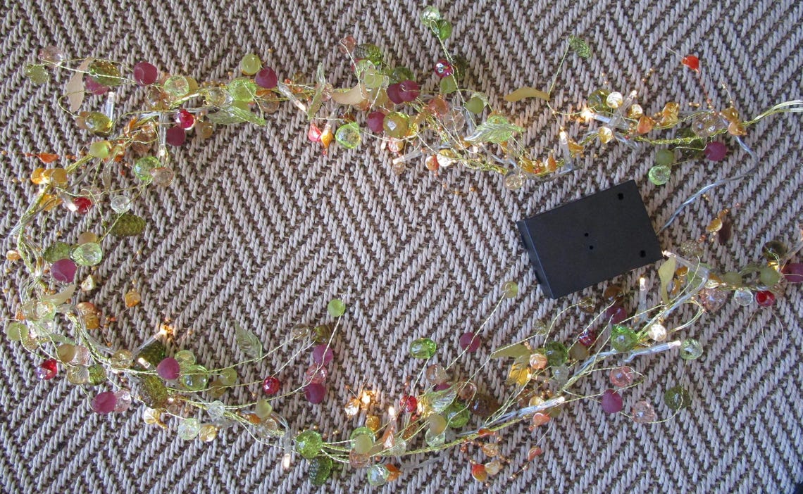 4 Foot Fall Garland - "harvest" Lighted Garland, Battery Operated ...