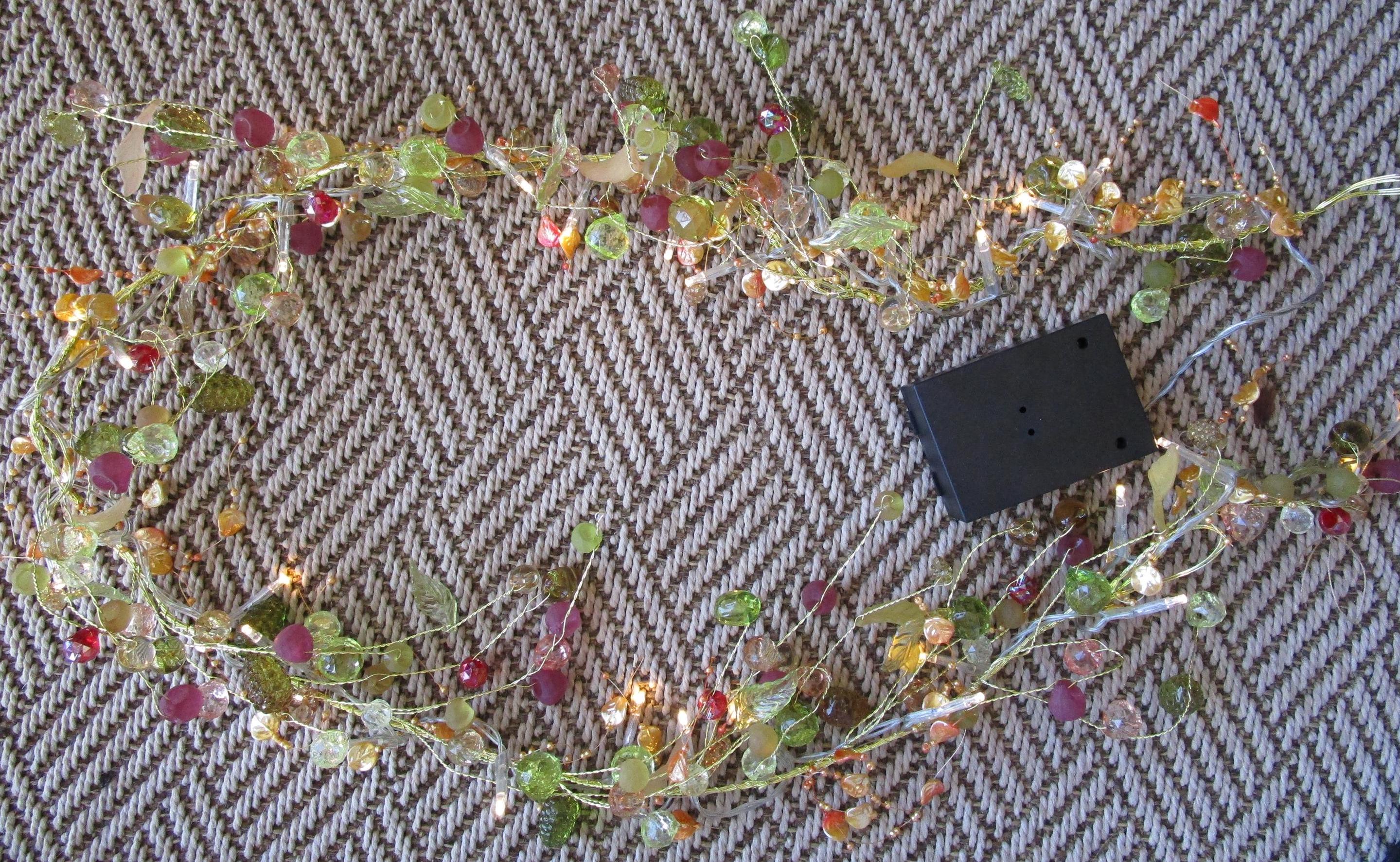 4 Foot Fall Garland - "harvest" Lighted Garland, Battery Operated ...