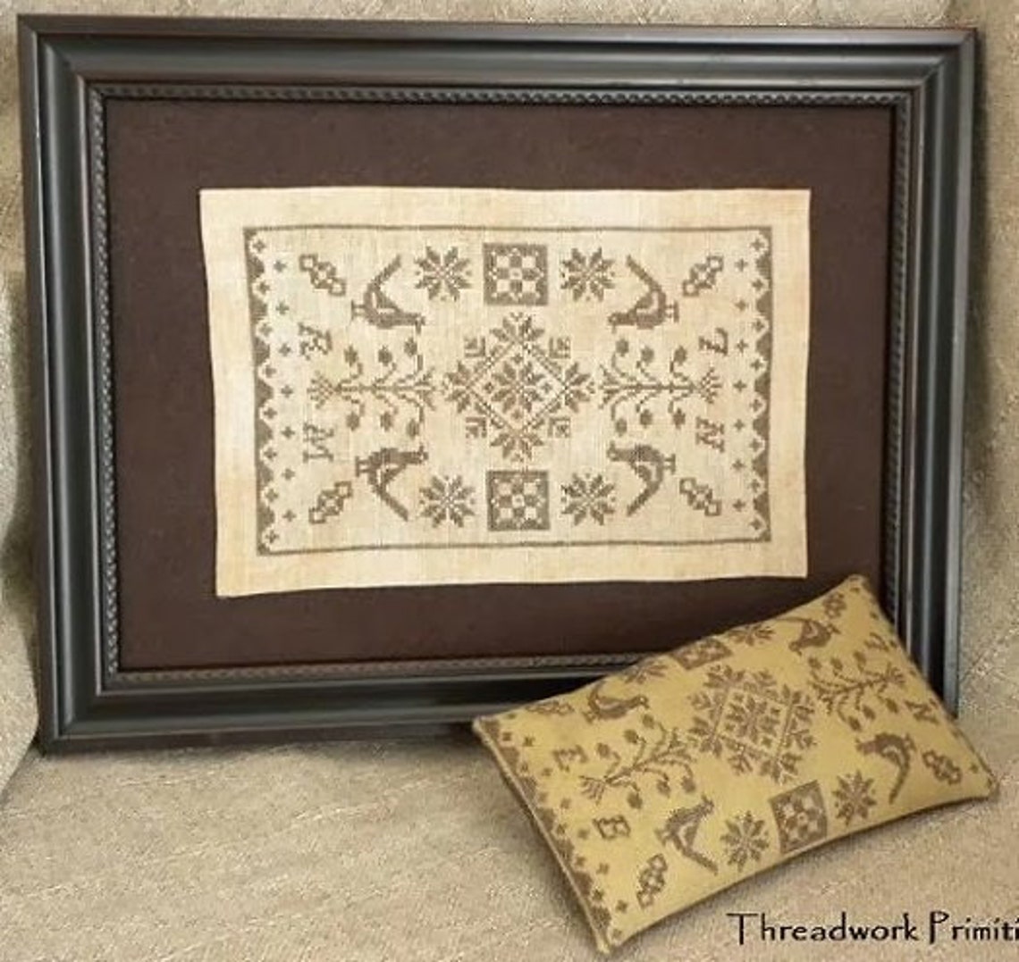 THREADWORK PRIMITIVES • "quaker Friends" • Counted Cross Stitch Pattern ...
