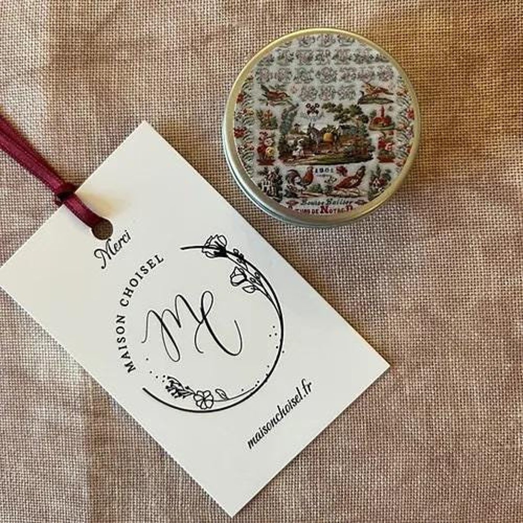 MAISON CHOISEL - Small Round Tin Box - Louise Lallier - Reflets De Soie ...