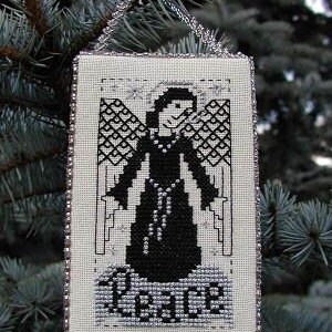 BLACKWORK ANGELS by the Prairie Schooler Counted Cross Stitch Leaflet ...