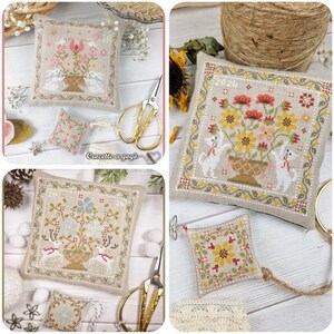 CROCETTE A GOGO "summer Basket" • Counted Cross Stitch Pattern • 2 ...