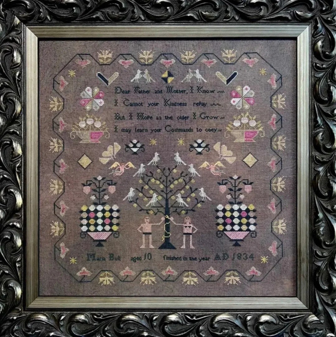 FOX AND RABBIT "maria Bull 1834" Counted Cross Stitch Pattern ...
