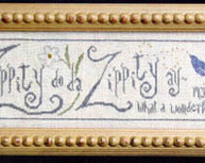 LADDA zippity Do Da Counted Cross Stitch Pattern Chart, Zippity Do Da ...