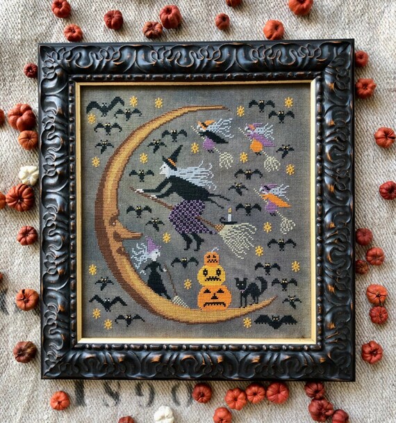 KATHY BARRICK witch Training Academy Counted Cross - Etsy