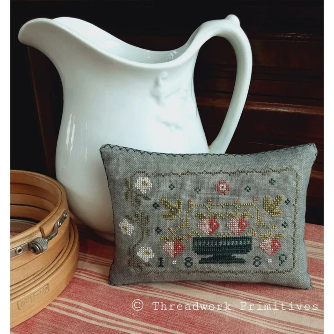 THREADWORK PRIMITIVES • "summer Basket" • Counted Cross Stitch Pattern ...