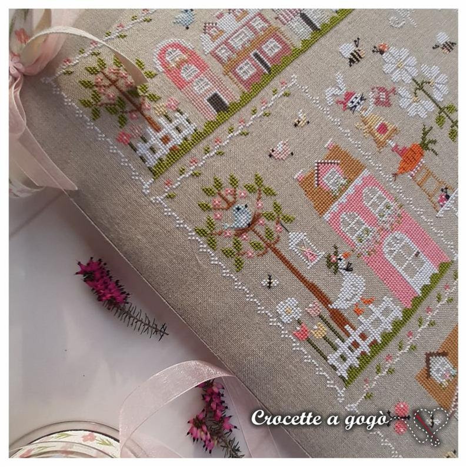 CROCETTE A GOGO "spring in the City" • Counted Cross Stitch Pattern ...