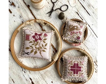 THREADWORK PRIMITIVES • "common Thread" • Counted Cross Stitch Pattern • Chart • Stitcher's Mat ...