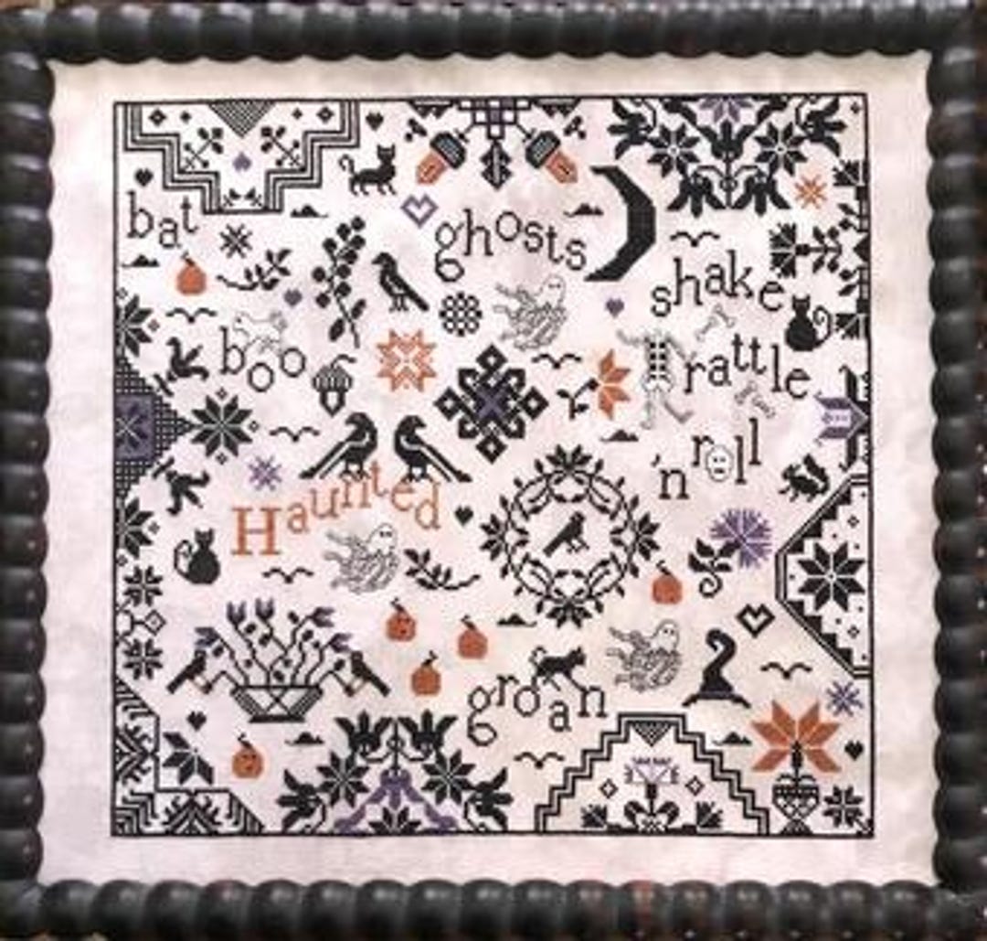 PRAISEWORTHY STITCHES "simple Gifts - Haunted" Counted Cross Stitch ...