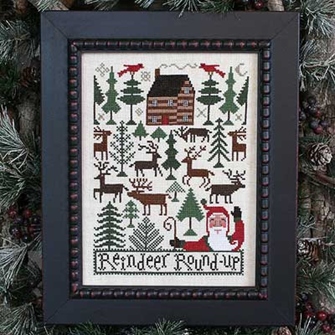 The Prairie Schooler REINDEER ROUNDUP Cross Stitch Pattern - Etsy