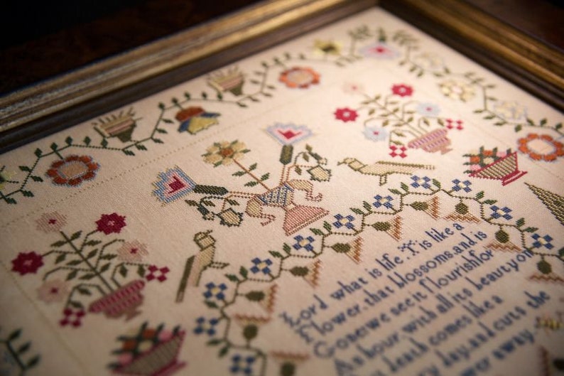 Hands Across the Sea Samplers "mary Lock 1832" Counted Cross Stitch ...