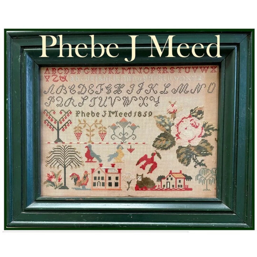 NEEDLEWORK PRESS phebe J Meed A Sampler, Counted Cross Stitch Pattern ...