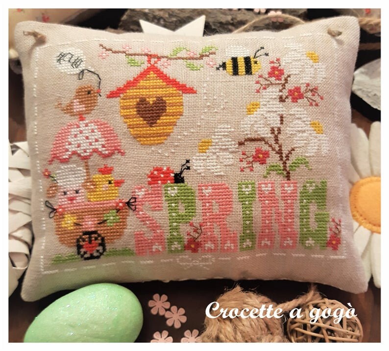 HELLO SPRING by Crocette A Gogo • Counted Cross Stitch Pattern ...